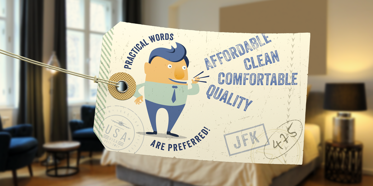 Travelers prefer hotels or resorts described in practical terms